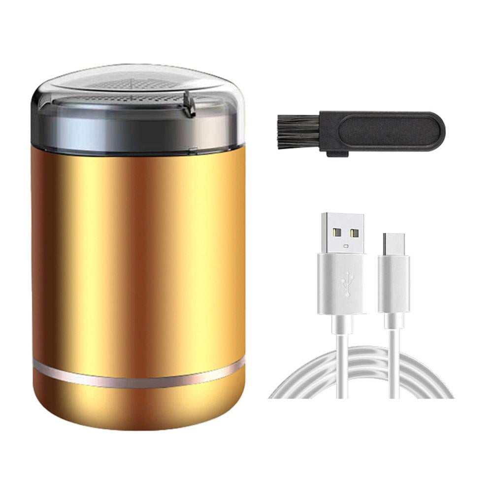 Gold (E)$ Electric mini shaver portable shaver rechargeable car ...