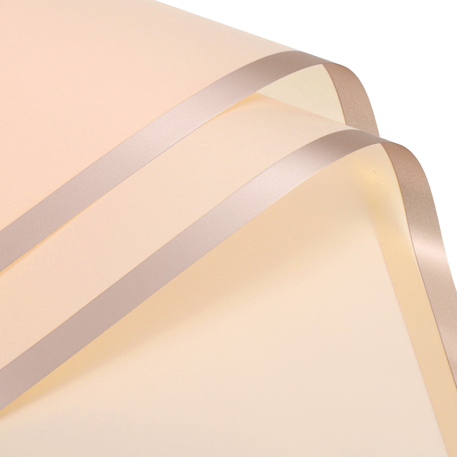Gold Edge Flower Wrapping Paper Golden Champagne 22.8x22.8 Inch ...