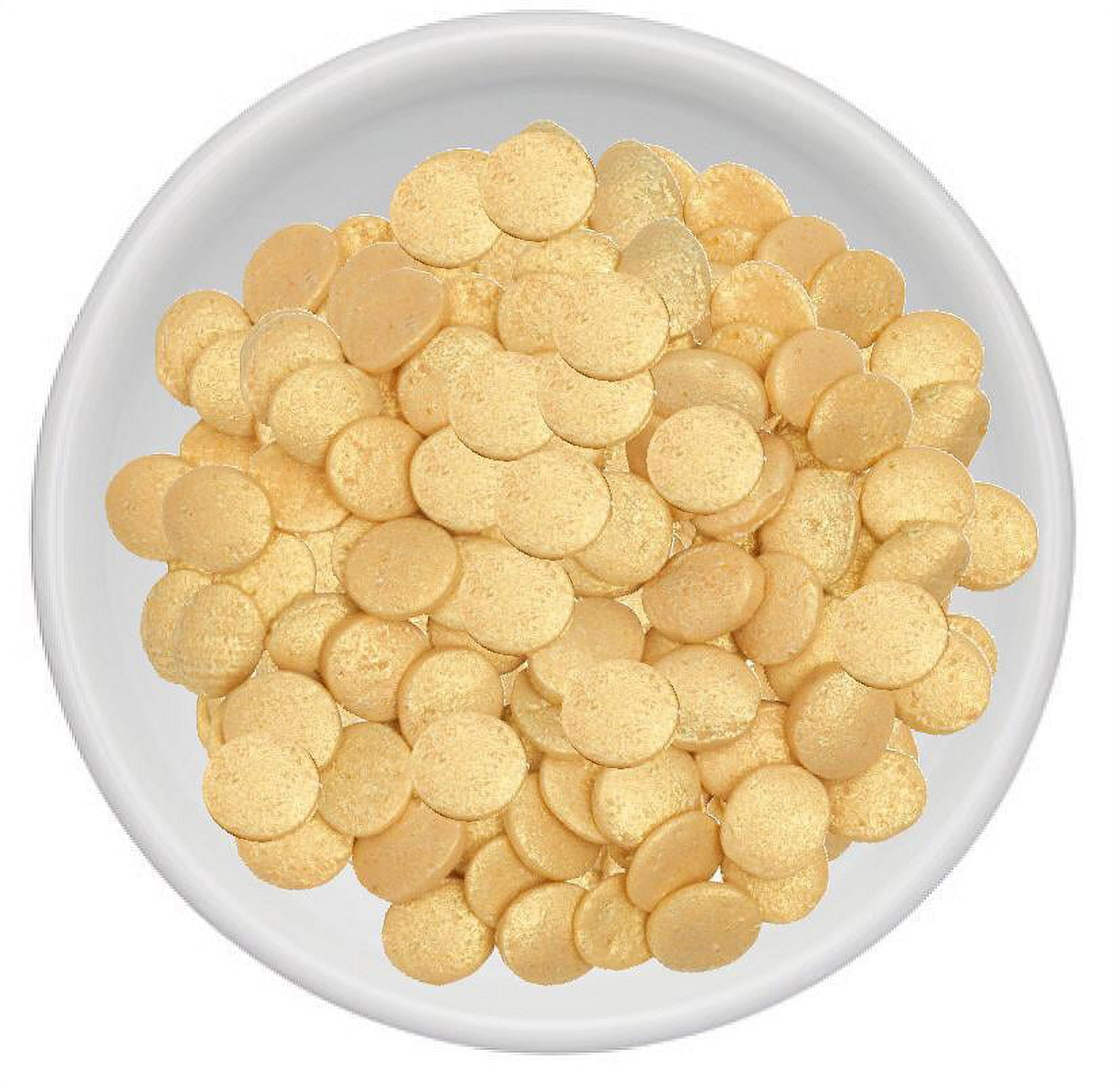 SprinkleDeco Gold Edible Sequin Confetti Sprinkles Quins for Cakes ...