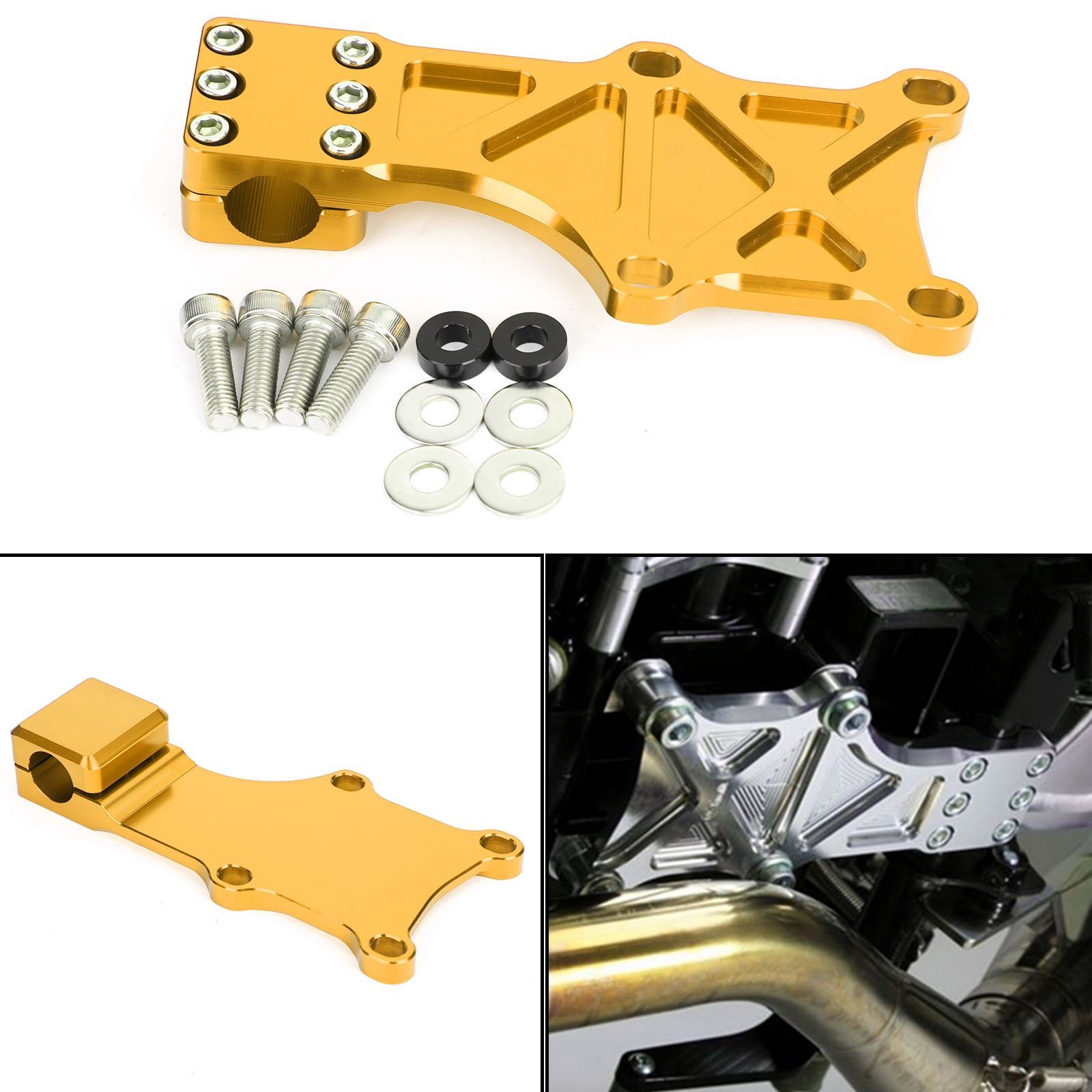 Gold Engine Guard Bracket Fixed Fastening for Honda MSX125/SF Grom 2013 ...