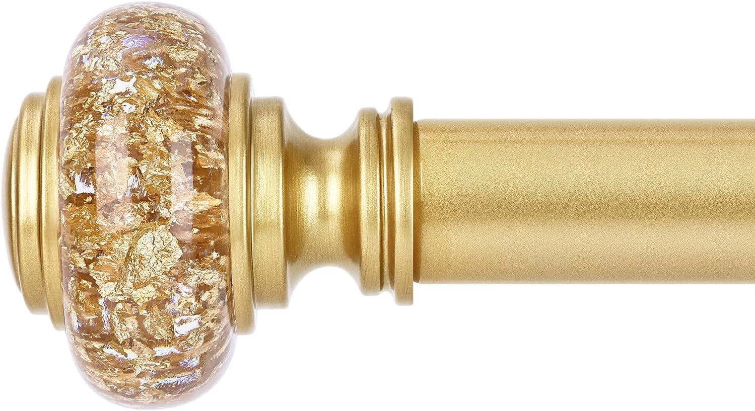 Gold Extra Long Curtain Rods for Windows 36 To 240 Inch, 1 Inch ...