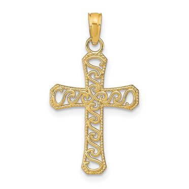 US GOLD 10kt Gold Angel Charm Pendant - Walmart.com