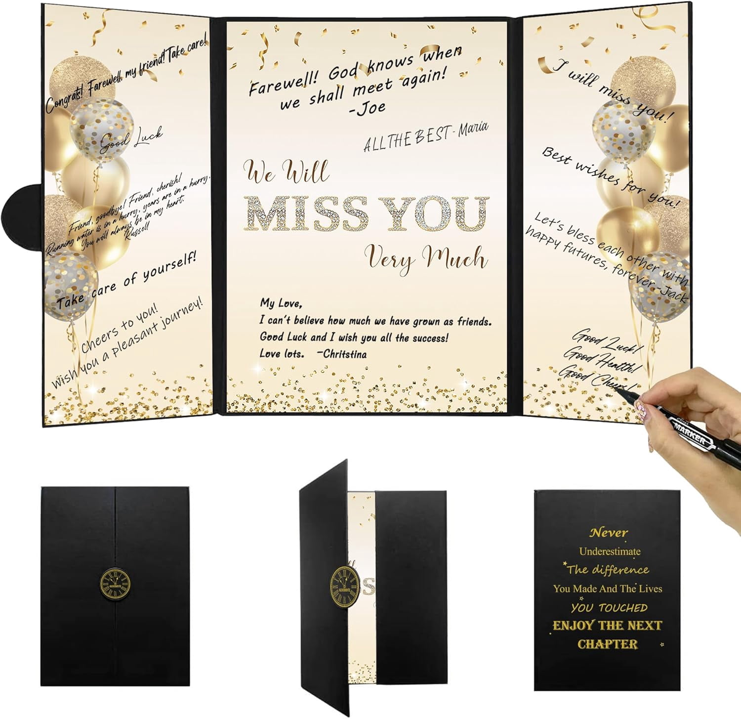 Gold Farewell tions, We Will Miss You Very Much Alternative Signature ...