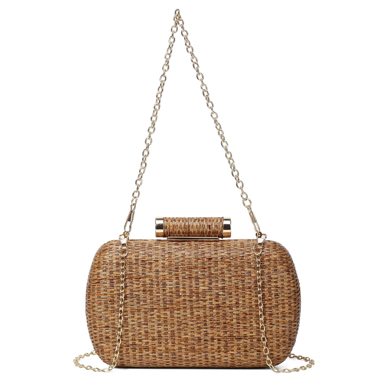 Gold Fashion Bag Handwoven Straw Bag Clutch Bag,Straw Clutch Women Hand ...