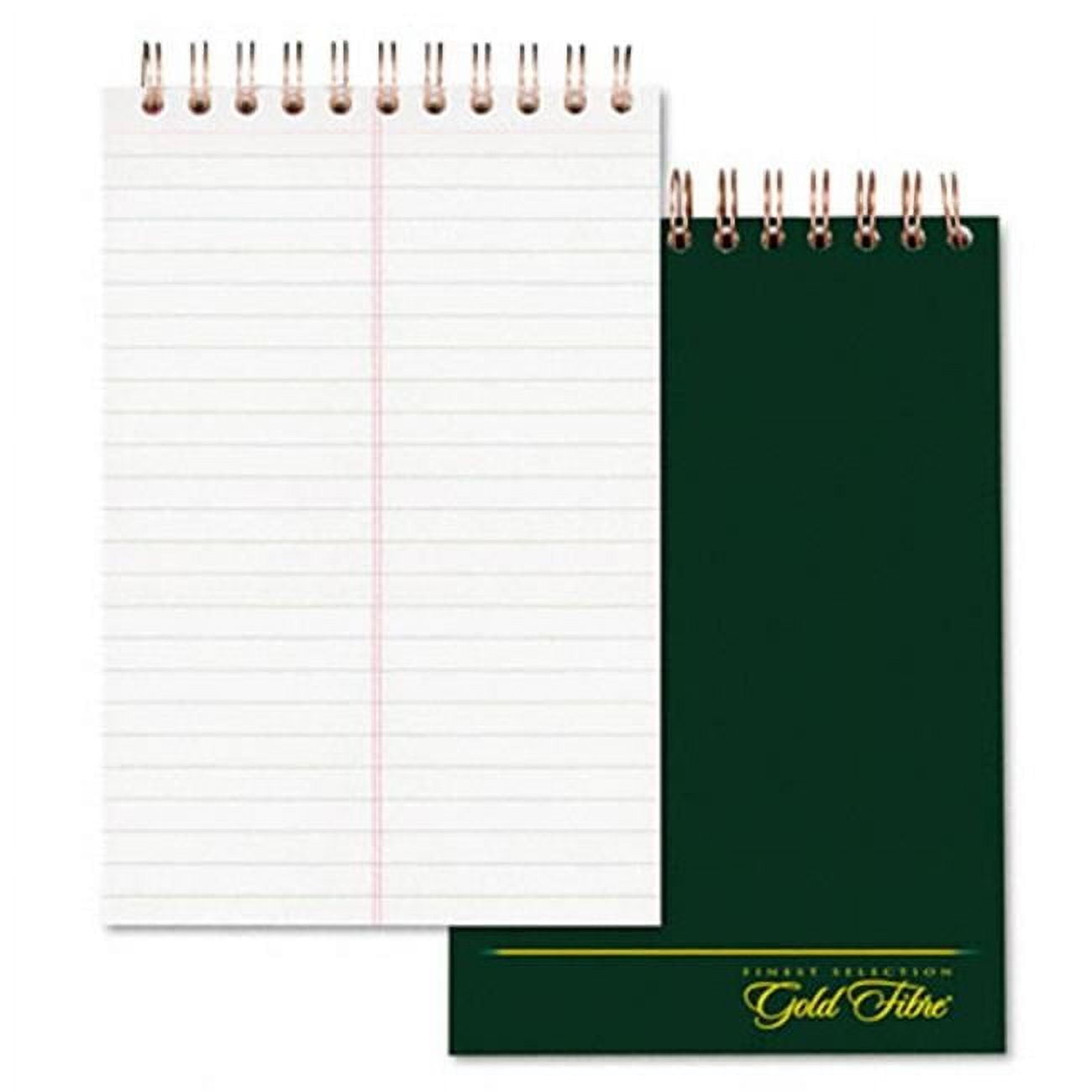 Gold Fibre Spiral Steno Book Gregg Rule 6 x 9 White/GN 144 Sheets/Pad ...