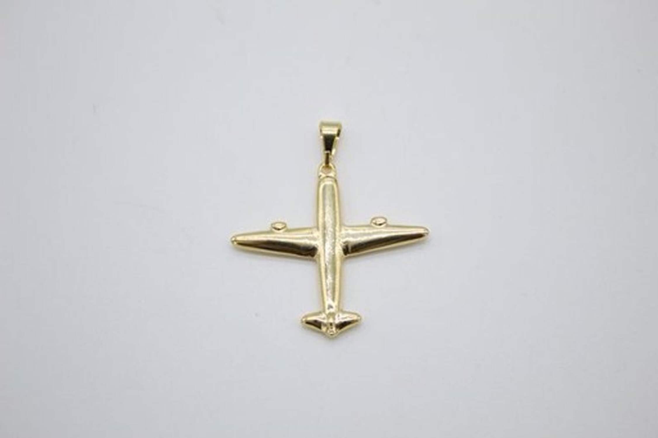 Gold Filled Airplane Pendant - Walmart.com
