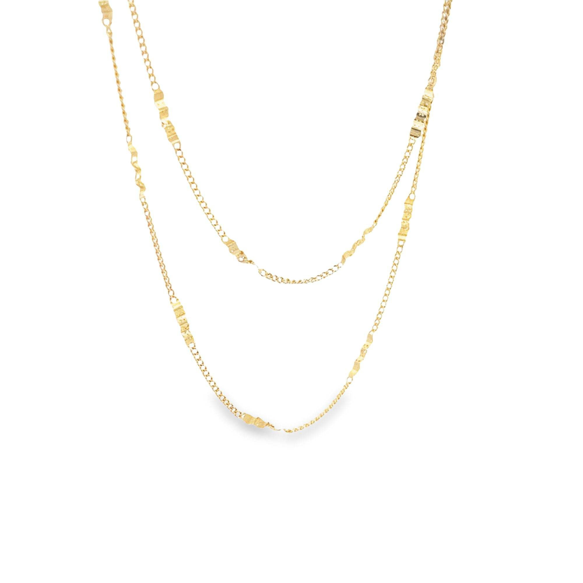 Gold Filled Designed Cable Belly Chain - Walmart.com