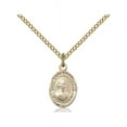 Gold Filled St. John Berchmans Pendant 1/2 x 1/4 inches with Gold ...