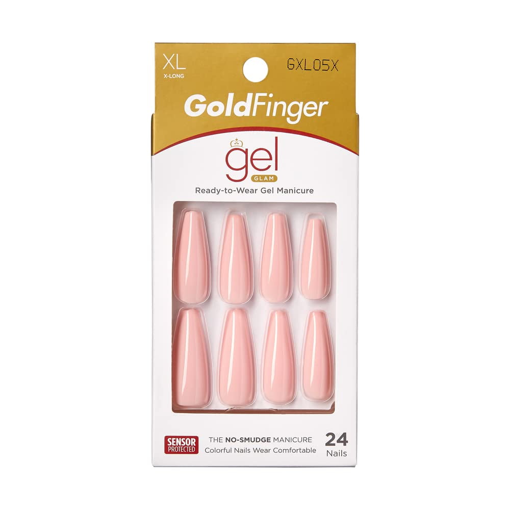 Gold Finger X-Long Full Cover Nails Press On Nails Limited Edition ...