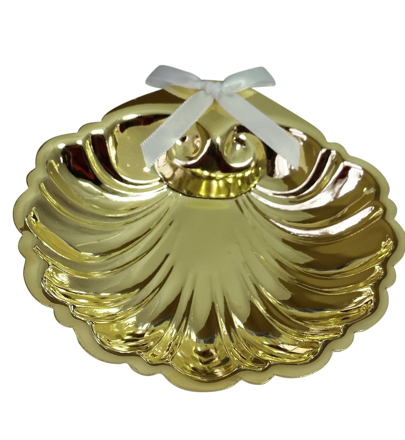 Gold Finish Baptismal shell W Ribbon - Walmart.com
