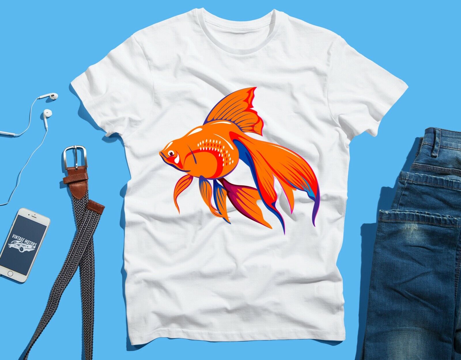 Gold Fish FUNNY Novelty T SHIRT Tee - Walmart.com