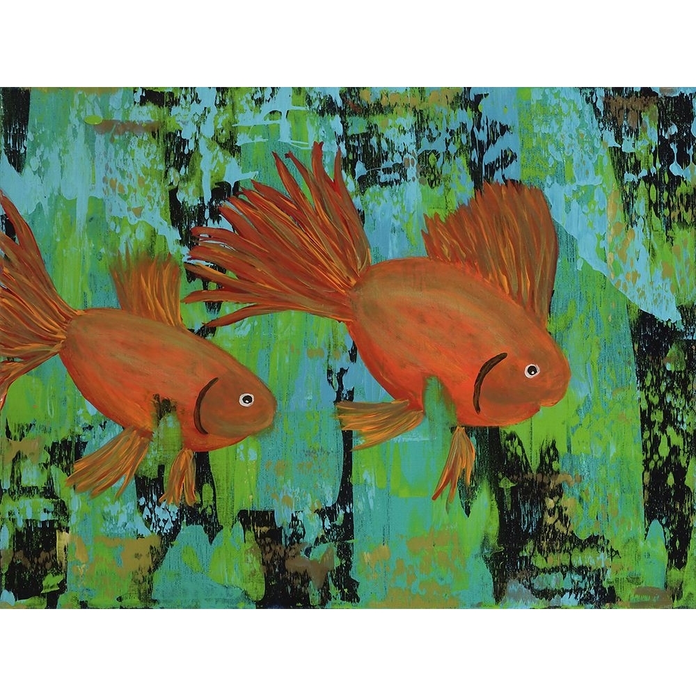 Gold Fish_horizontal Poster Print - Screendoor - Walmart.com