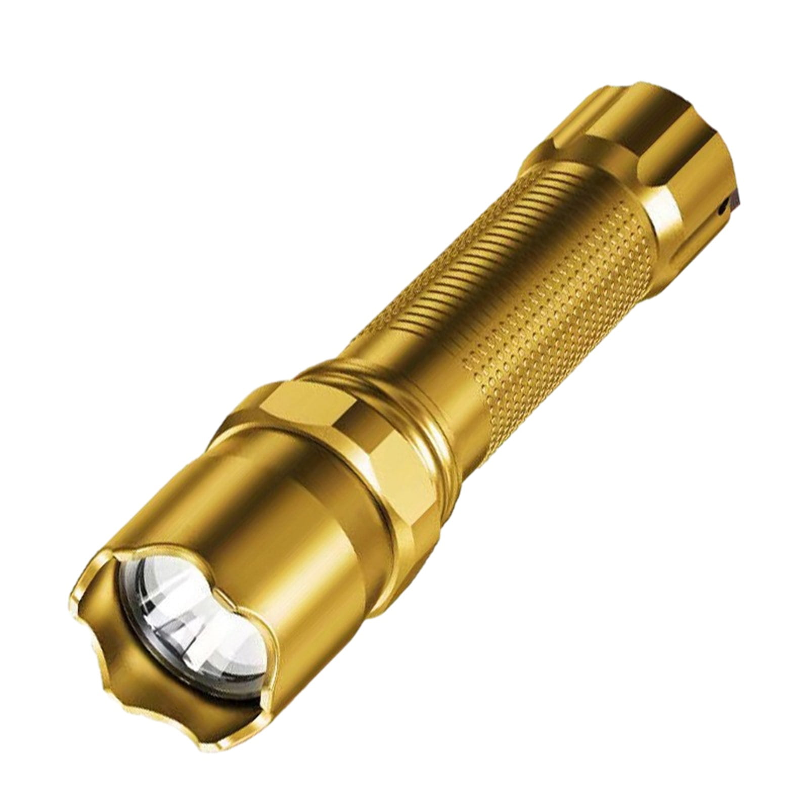 Gold Flashlight Rechargeable,3 Modes High Lumens Tactical Flashlight ...