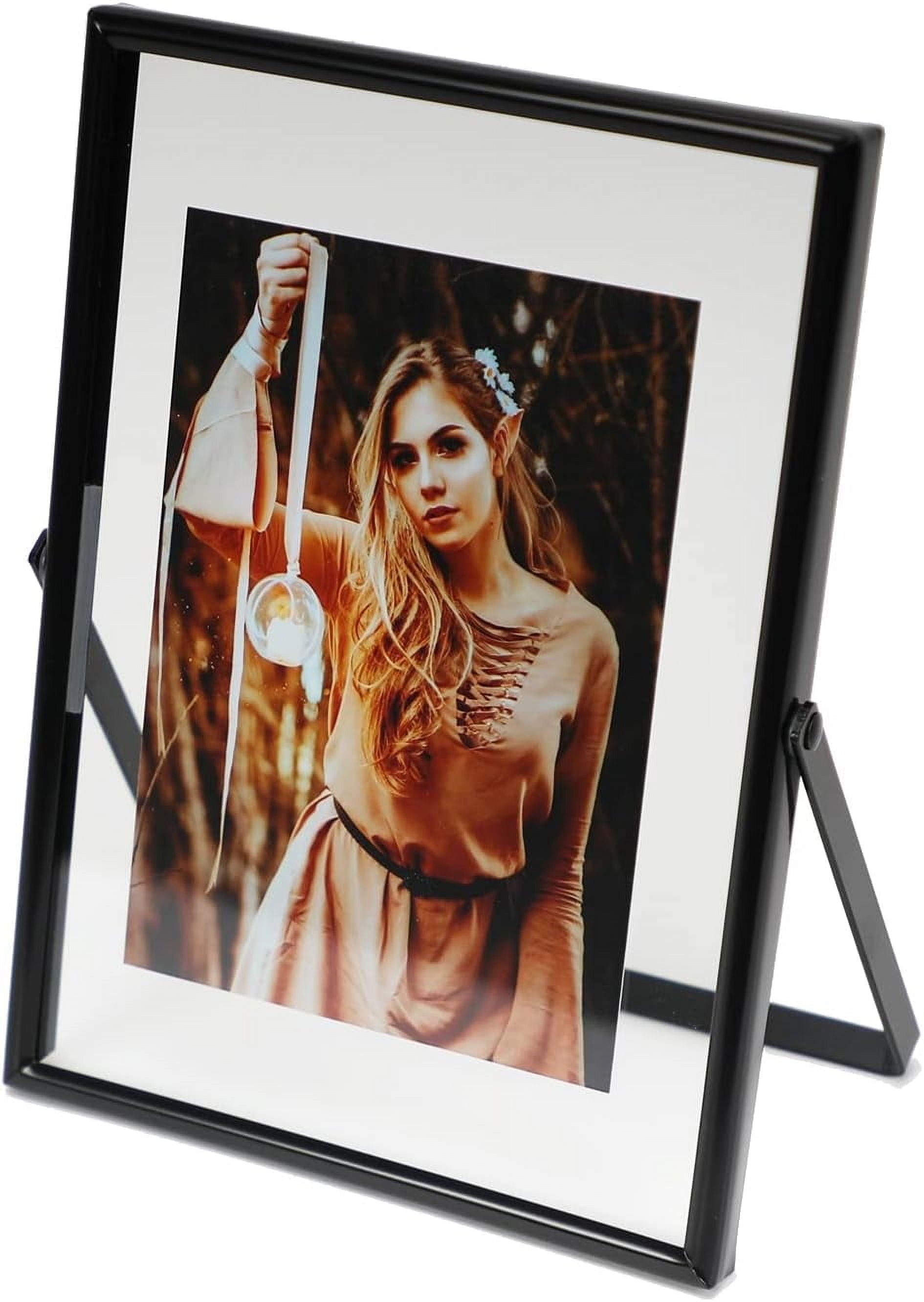 Gold Floating Frame(8×10 inches, Vertical), For Picture 7x9, 6x8, 5x7 ...