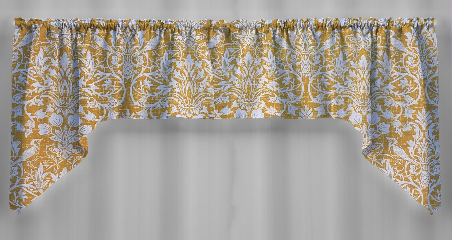 Gold Floral Damask Swag Panels by Penny's Needful Things (Set of 2) 24 ...