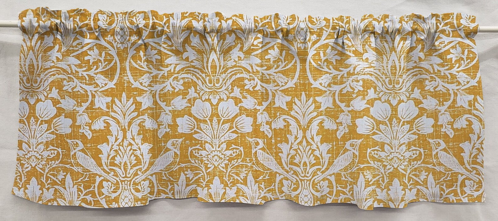 Gold Floral Damask Valance by Penny's Needful Things (One Valance Panel ...