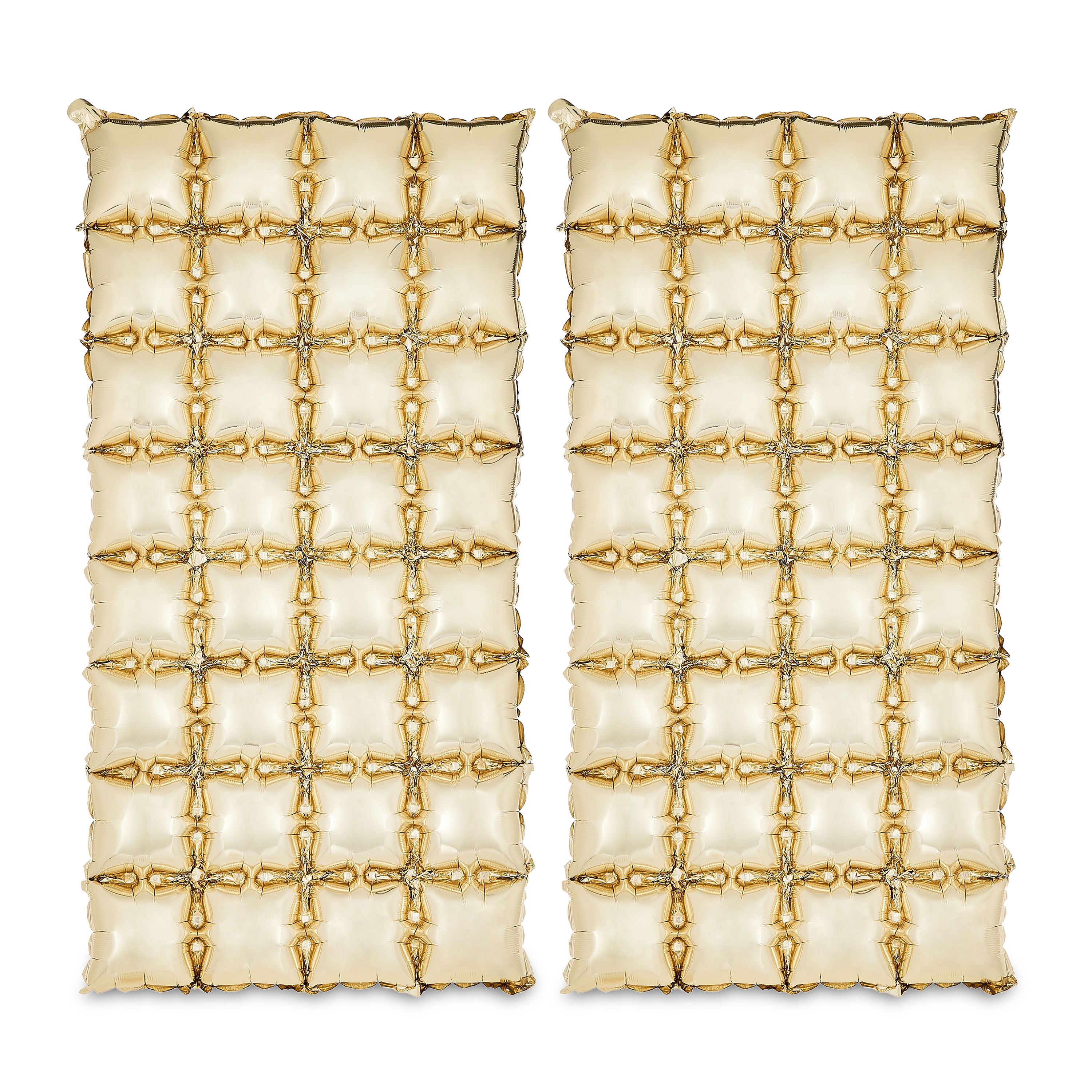 Gold Foil Air-Filled Balloon Backdrops, 27" x 55", 2 Count, by Way To ...