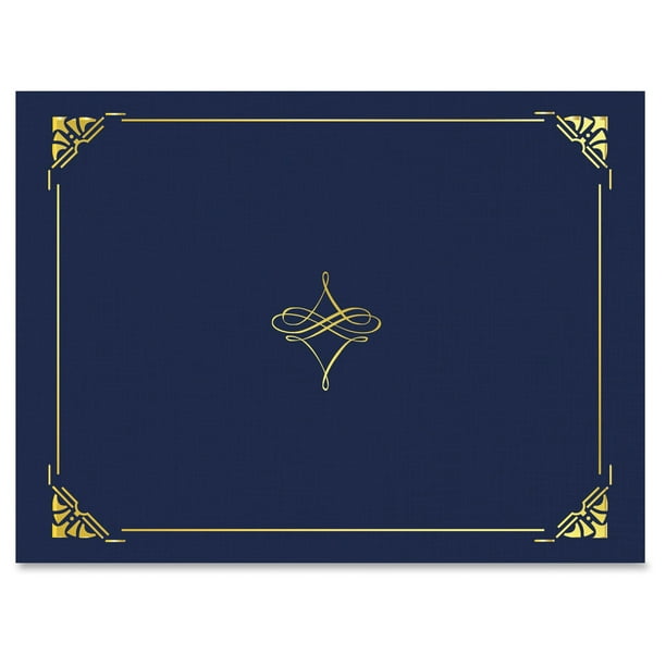 Gold Foil Border Certificate Holder - Walmart Business Supplies