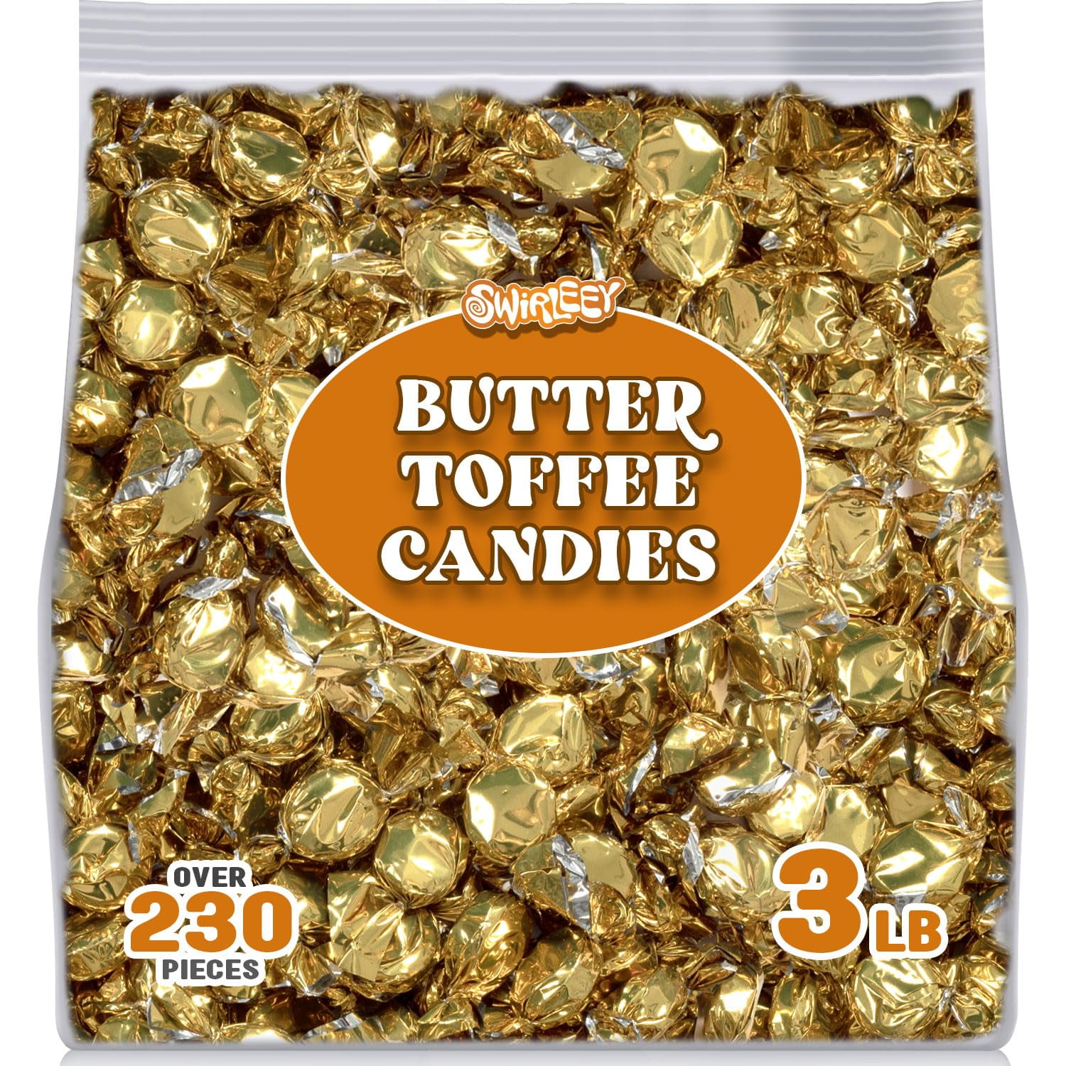 Gold Foil Candies - ESF27 3LB - Butter Toffee Candies for Candy Buffet ...
