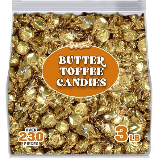 Gold Foil Candies - MZF22 3LB - Butter Toffee Candies for Candy Buffet ...