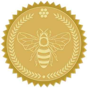 Gold Foil Certificate Seals Superior Excellence Self Adhesive Embossed ...