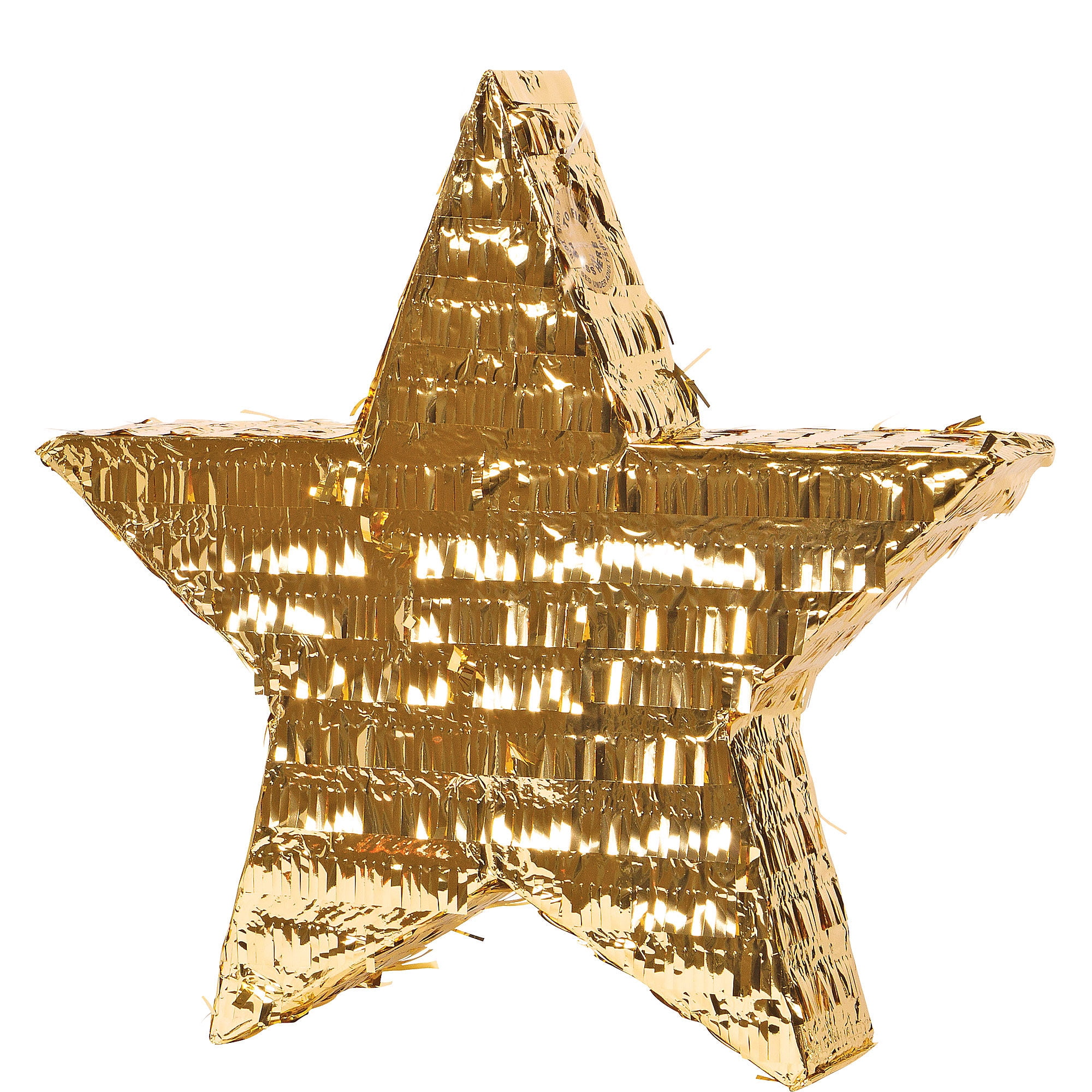 Gold Foil Christmas Star Pinata, 18in x 18in - Walmart.com