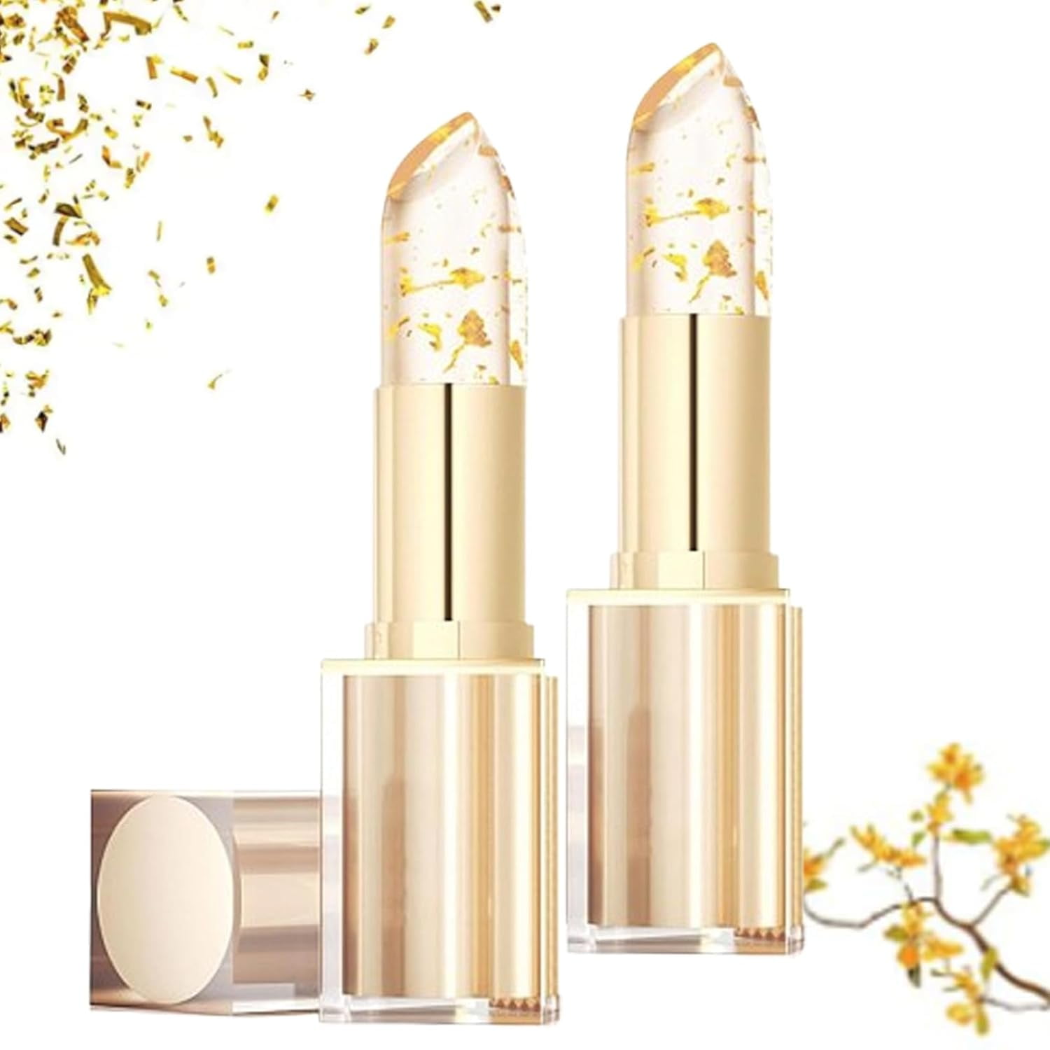Gold Foil Color Changing Lipstick, Transferproof Color Changing ...