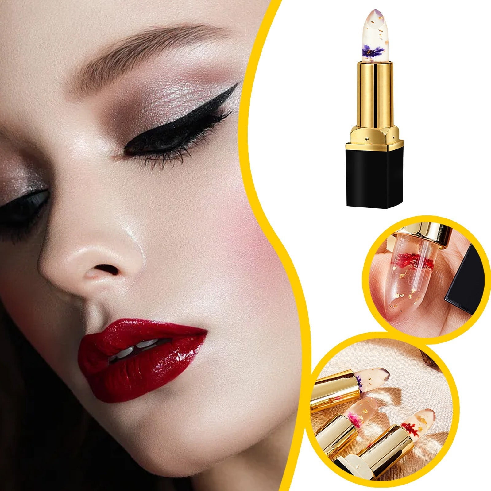 Gold Foil Color Changing Petal Lipstick Moisturizing Lip Does Not Fade ...