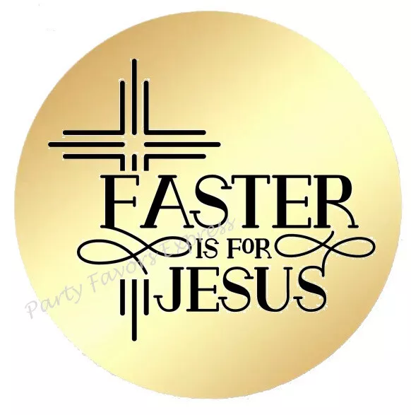 Gold Foil Easter Is For Jesus Sticker Party Favors Sticker Envelope ...