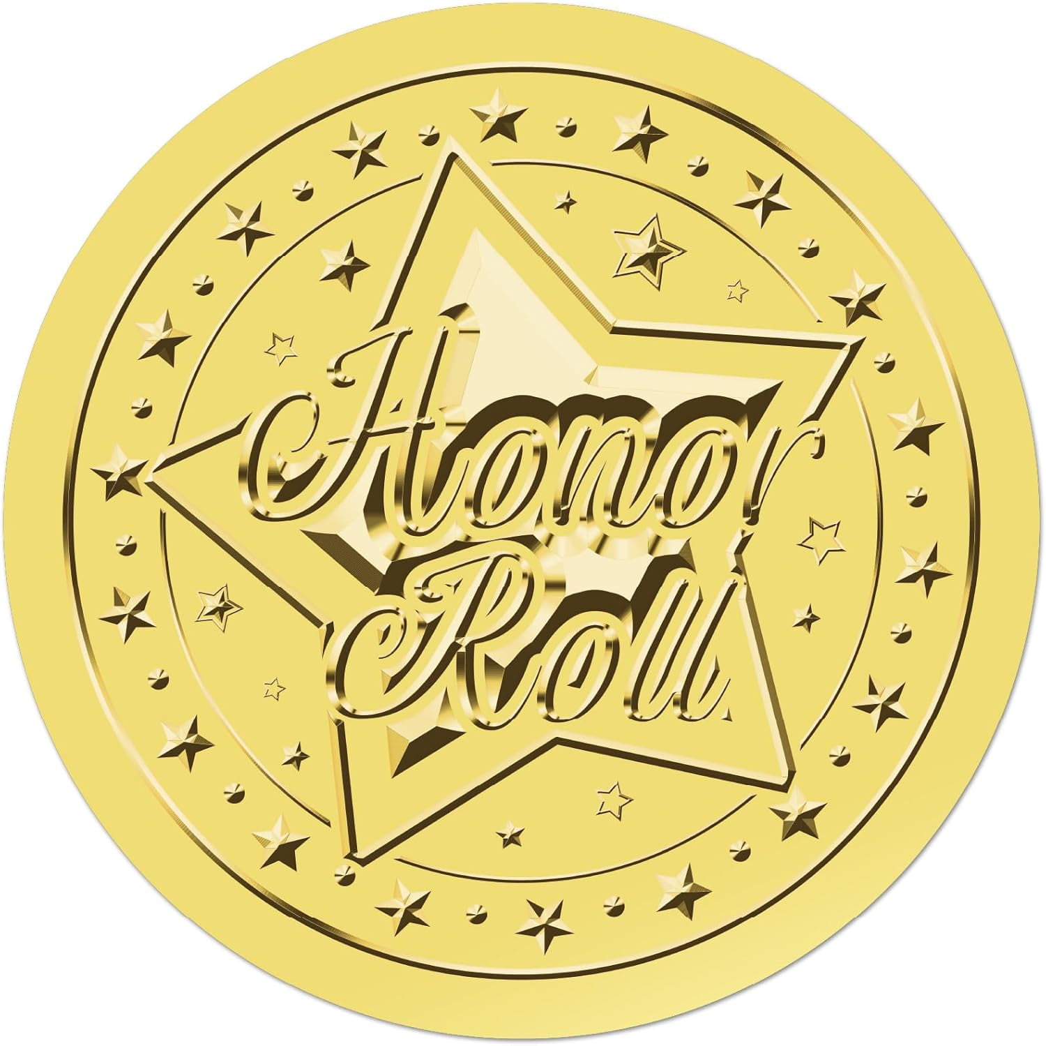 Gold Foil Paper Picture Stickers Round Dot Decorative Stickers Star ...