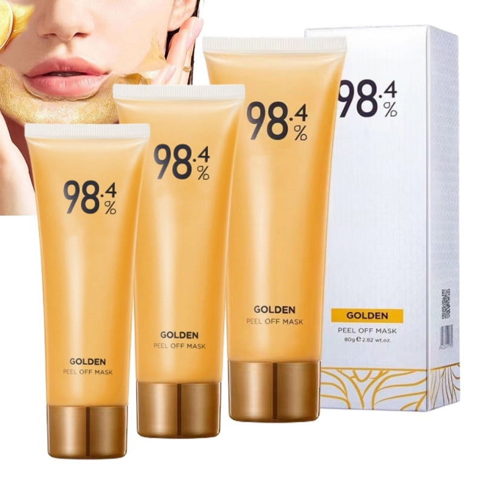 Gold Foil Peel-Off Mask - 98.4% Golden Peel Off Mask, 24k Gold Face ...