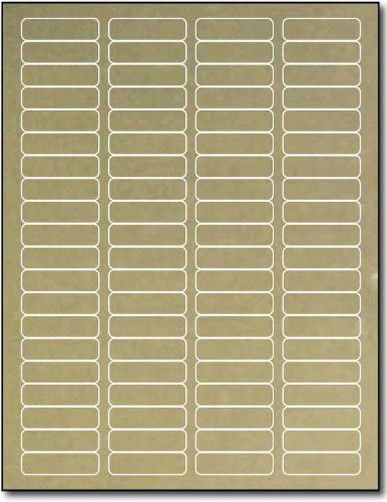 Gold Foil Return Address 1 3/4" x 1/2" for Laser Printers - 800 Labels ...