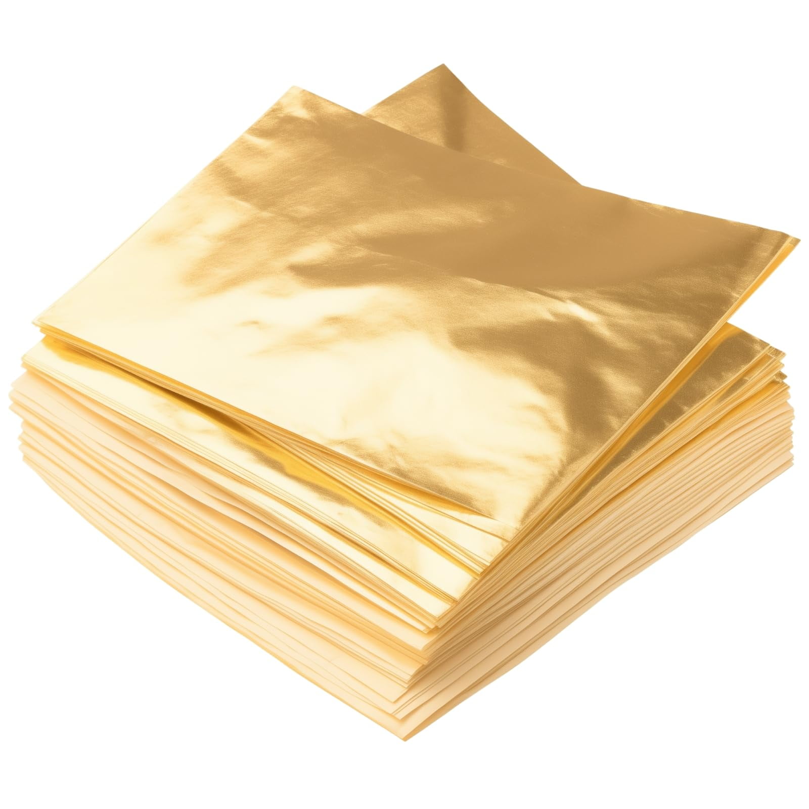 Gold Foil Sheets 500 TSF6 Pieces, Imitation Gold Leaf Paper for Nail ...