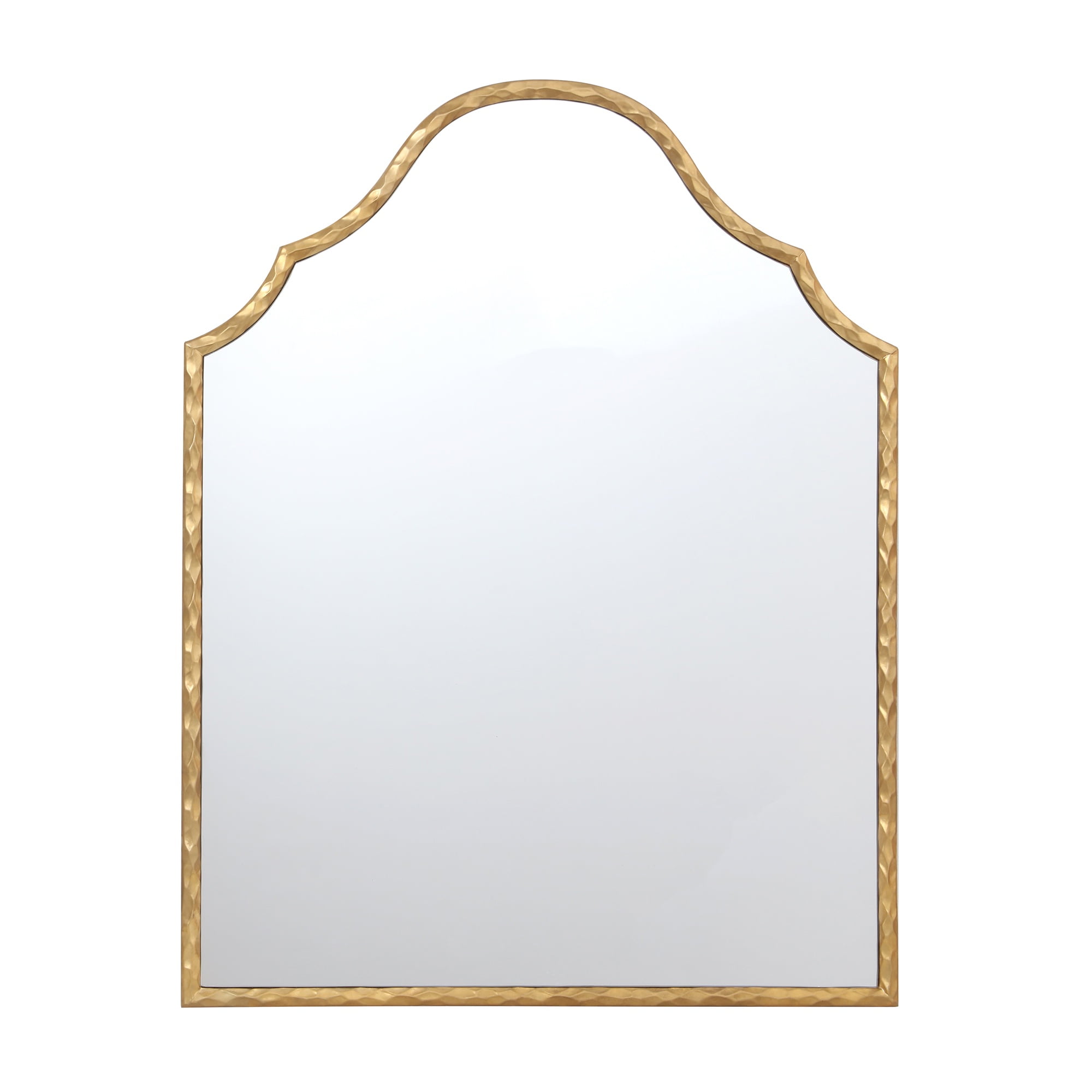 Gold Frame Art Deco Arch Wall Mirror 28"x36" My Texas House - Walmart.com