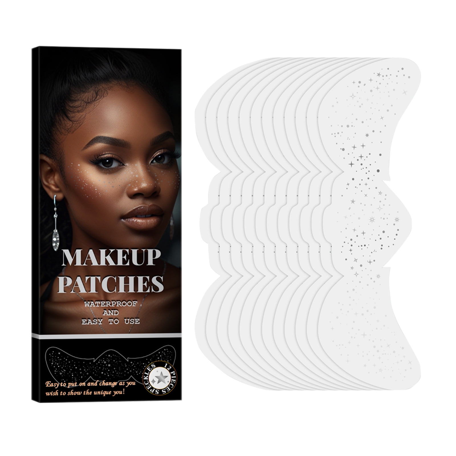 Gold Freckle Facial Stickers 12 Count Cosmetic Speckles Face Decor ...