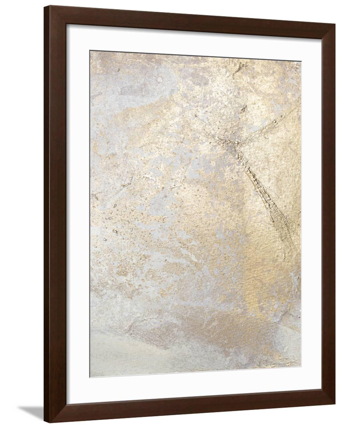 Art.com Gold Fusion V Art Print by Julia Contacessi, Brown Frame Wall Art, 32" x 40" - Walmart.com
