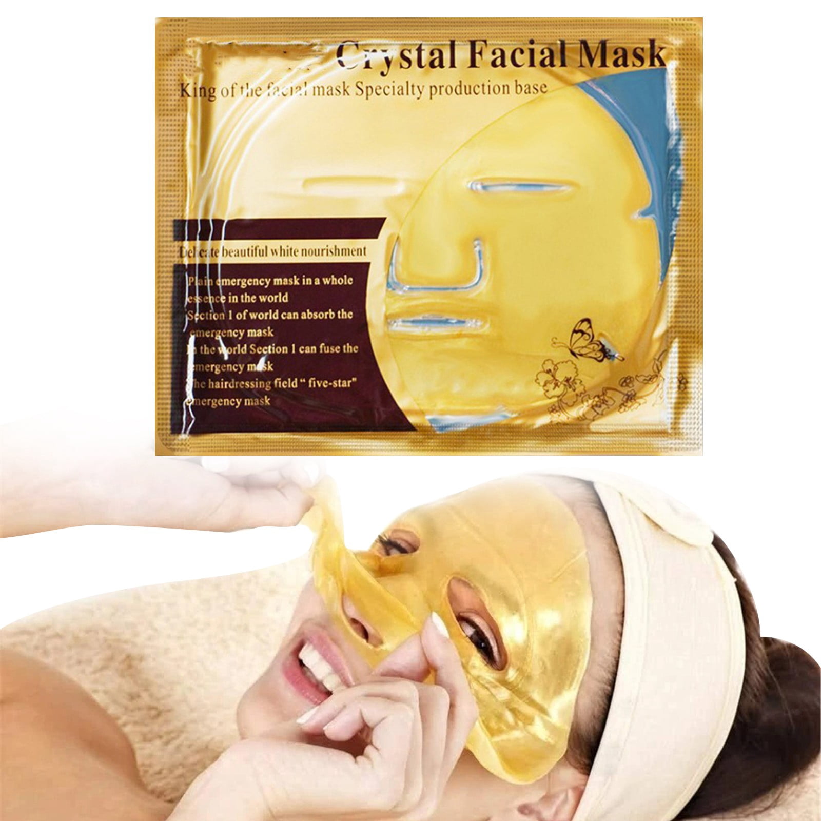 Gold Gel Facial Facial Patch Collagen for Moisturizing Puffiness and ...