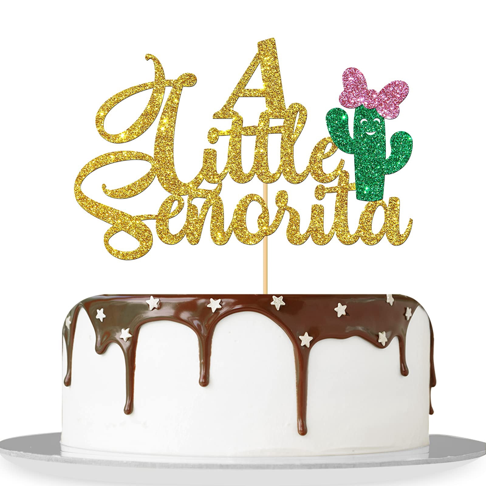 Gold Glitter ATRDN Little Señorita Cake Topper/It's a Girl Sign Baby ...