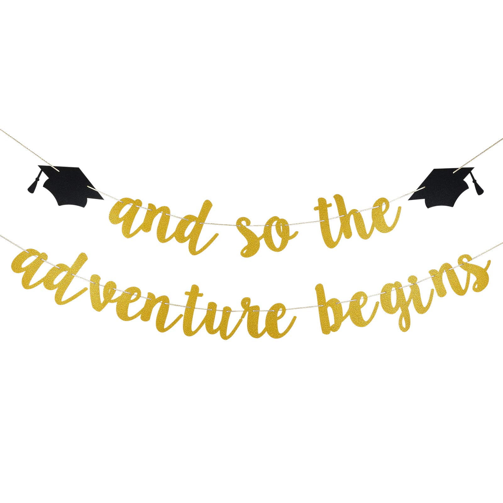 Gold Glitter And So The Adventure AIS1 Begins Banner, And So The ...