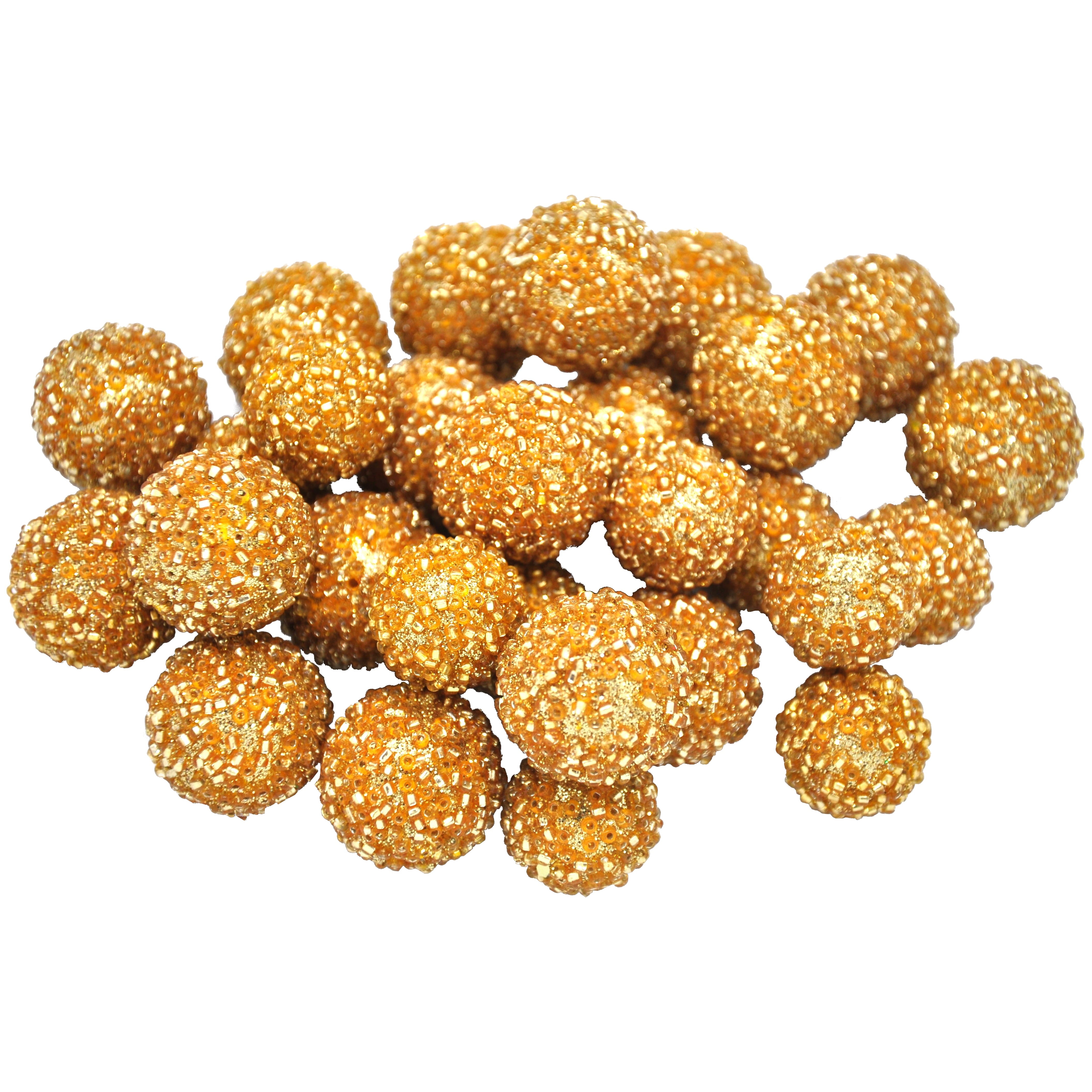 Gold Glitter Ball Decorative Filler by Ashland®-Christmas Fillers ...