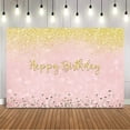 Gold Glitter Birthday Backdrop Adult Women Girls Birthday Background for Photo Studio Sliver ...