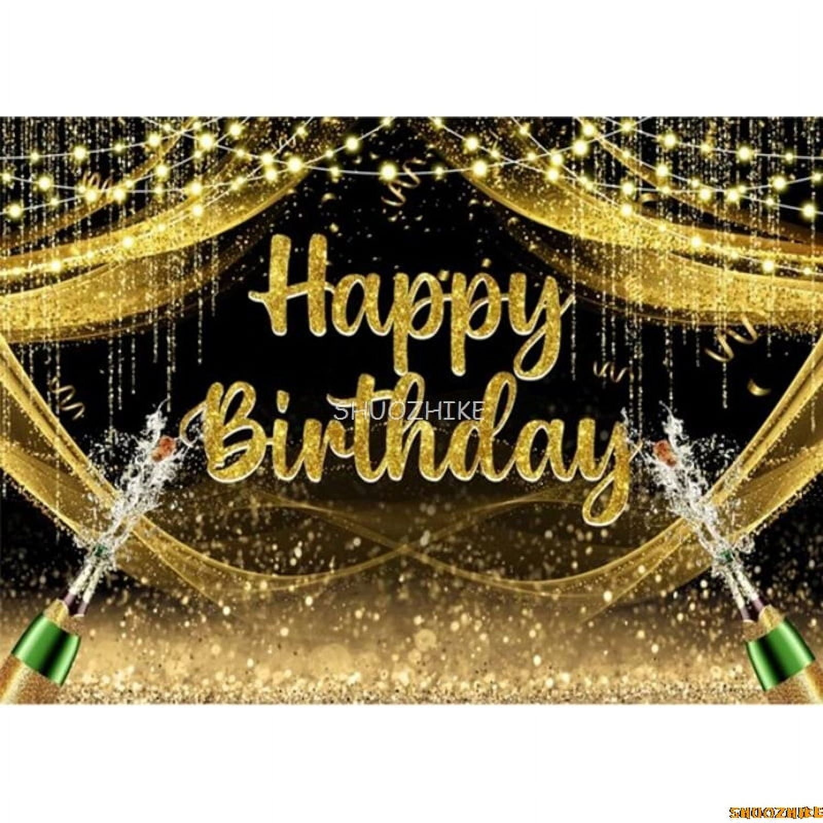 Gold Glitter Birthday ration Photography Backdrops Party r Background ...