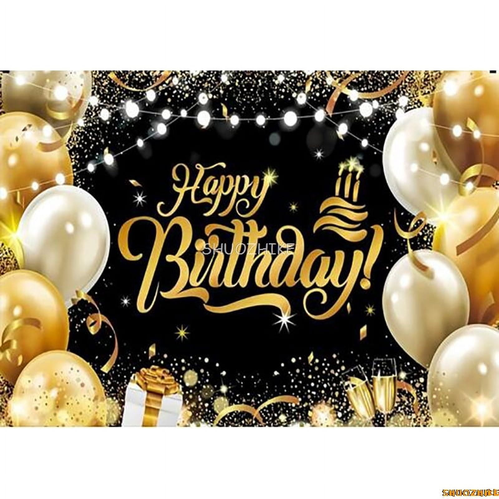 Gold Glitter Birthday ration Photography Backdrops Party r Background ...