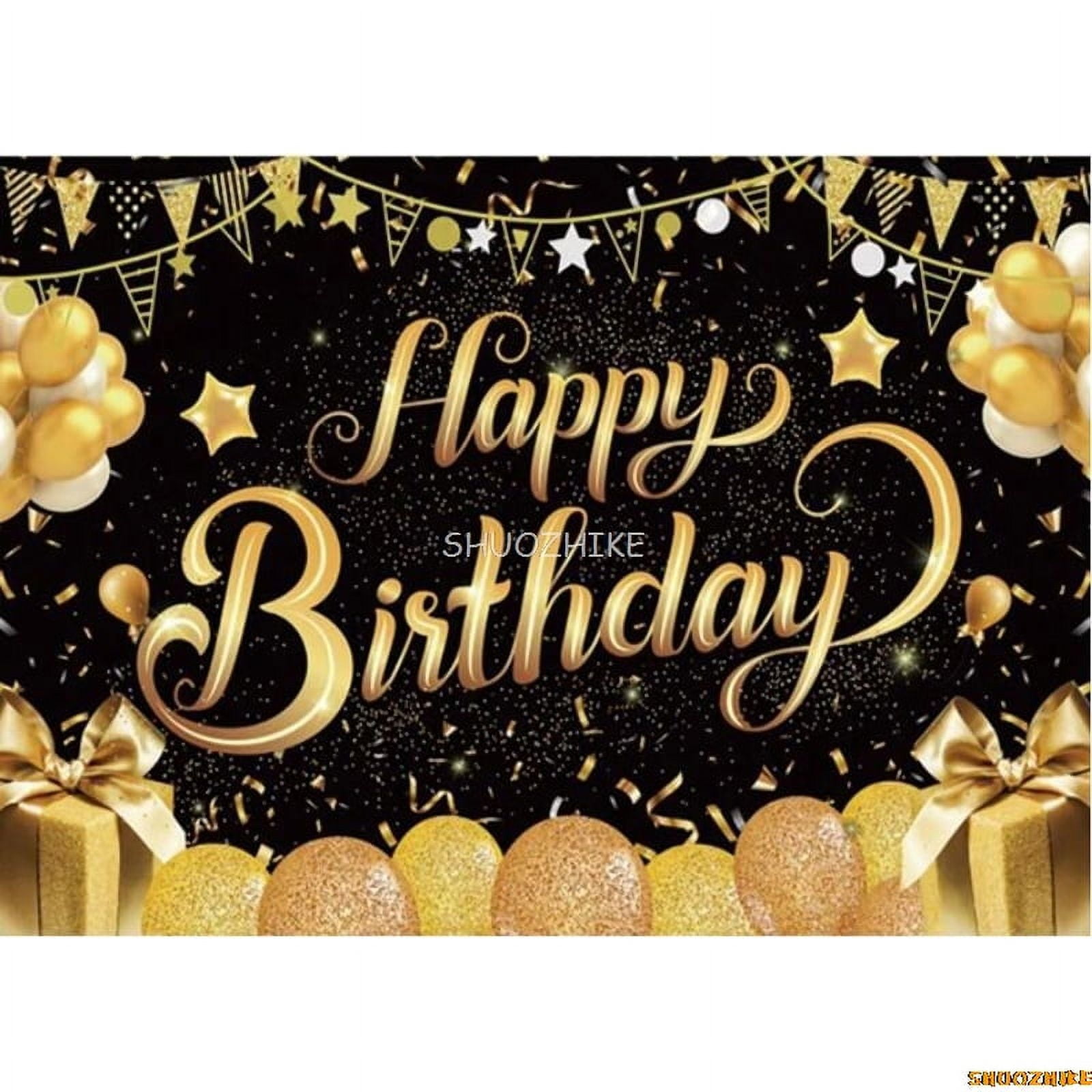 Gold Glitter Birthday ration Photography Backdrops Party r Background ...