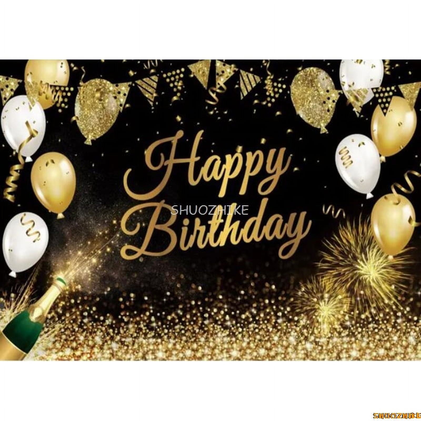 Gold Glitter Birthday ration Photography Backdrops Party r Background ...