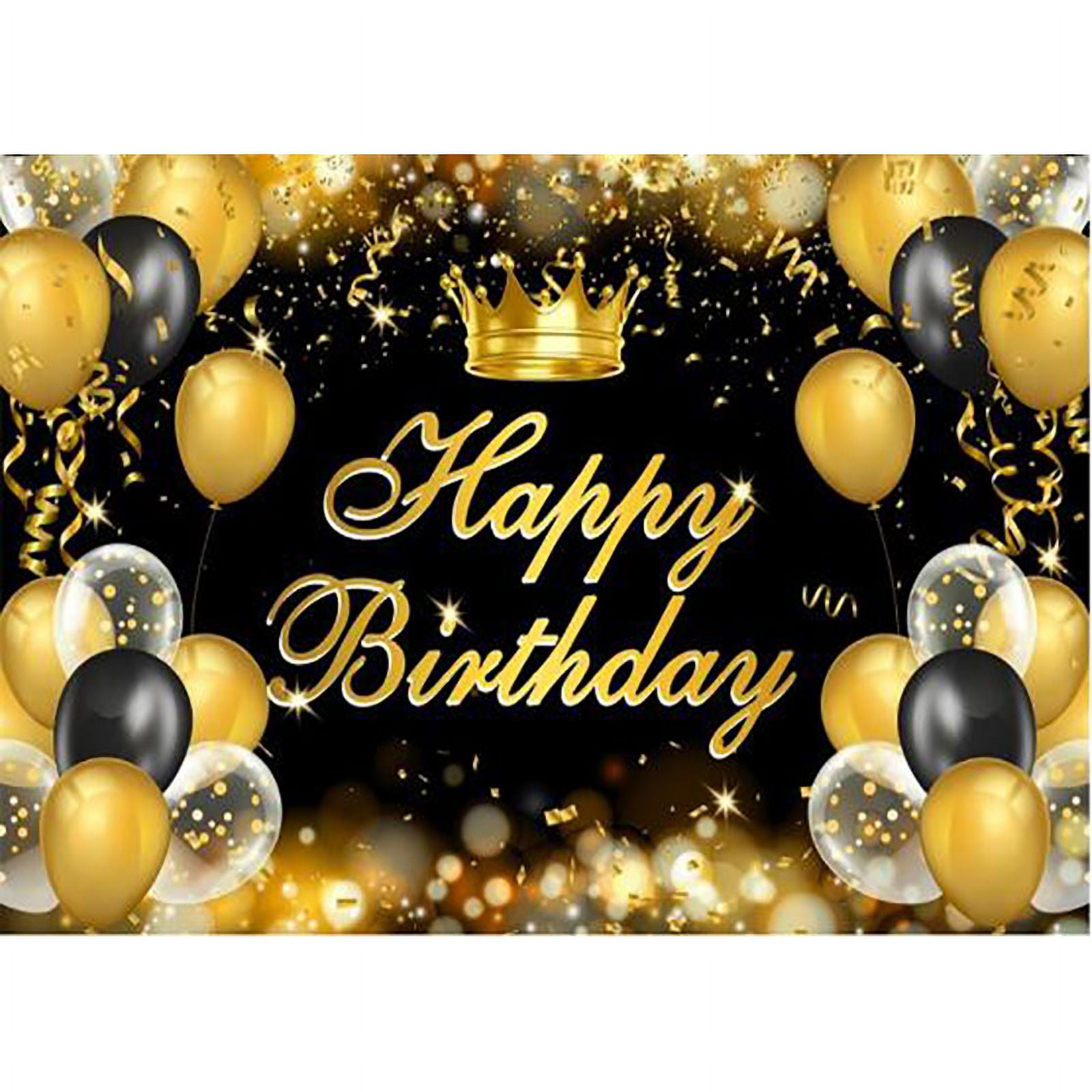 Gold Glitter Birthday rations Backdrop for Photography Party r ...