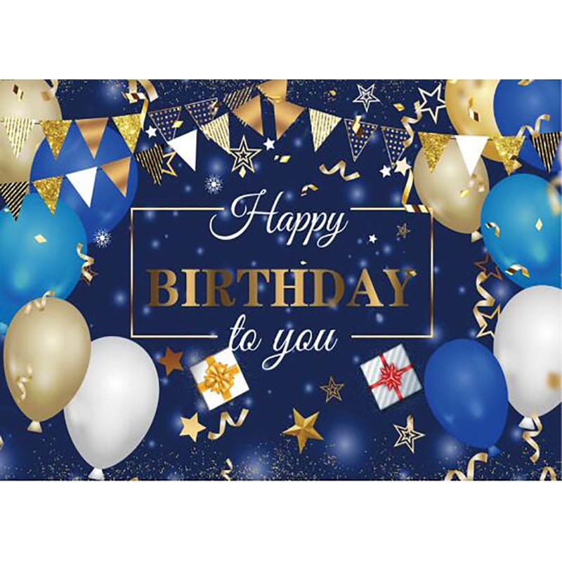 Gold Glitter Birthday rations Backdrop for Photography Party r ...