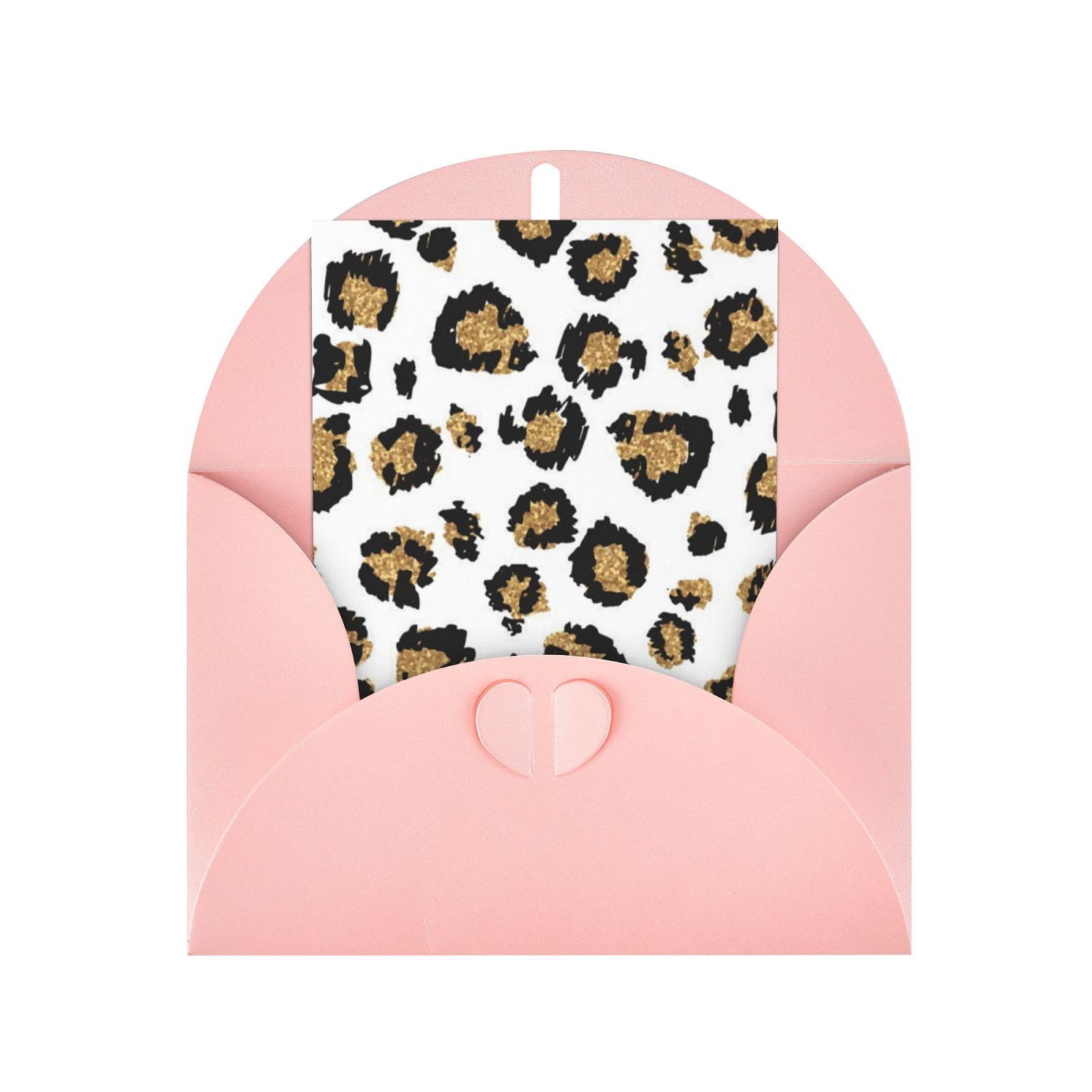 Gold Glitter Black Leopard Animal Print Birthday Cards Blank Cards ...