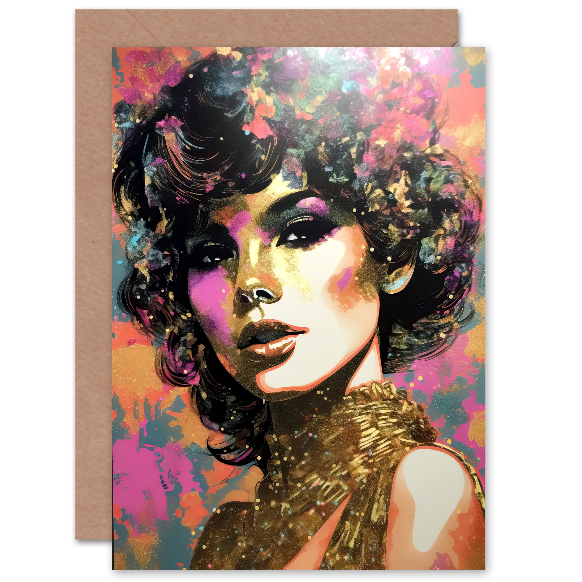 Gold Glitter Glam Fashion Young Woman for Wife Her Mum Sister Daughter ...