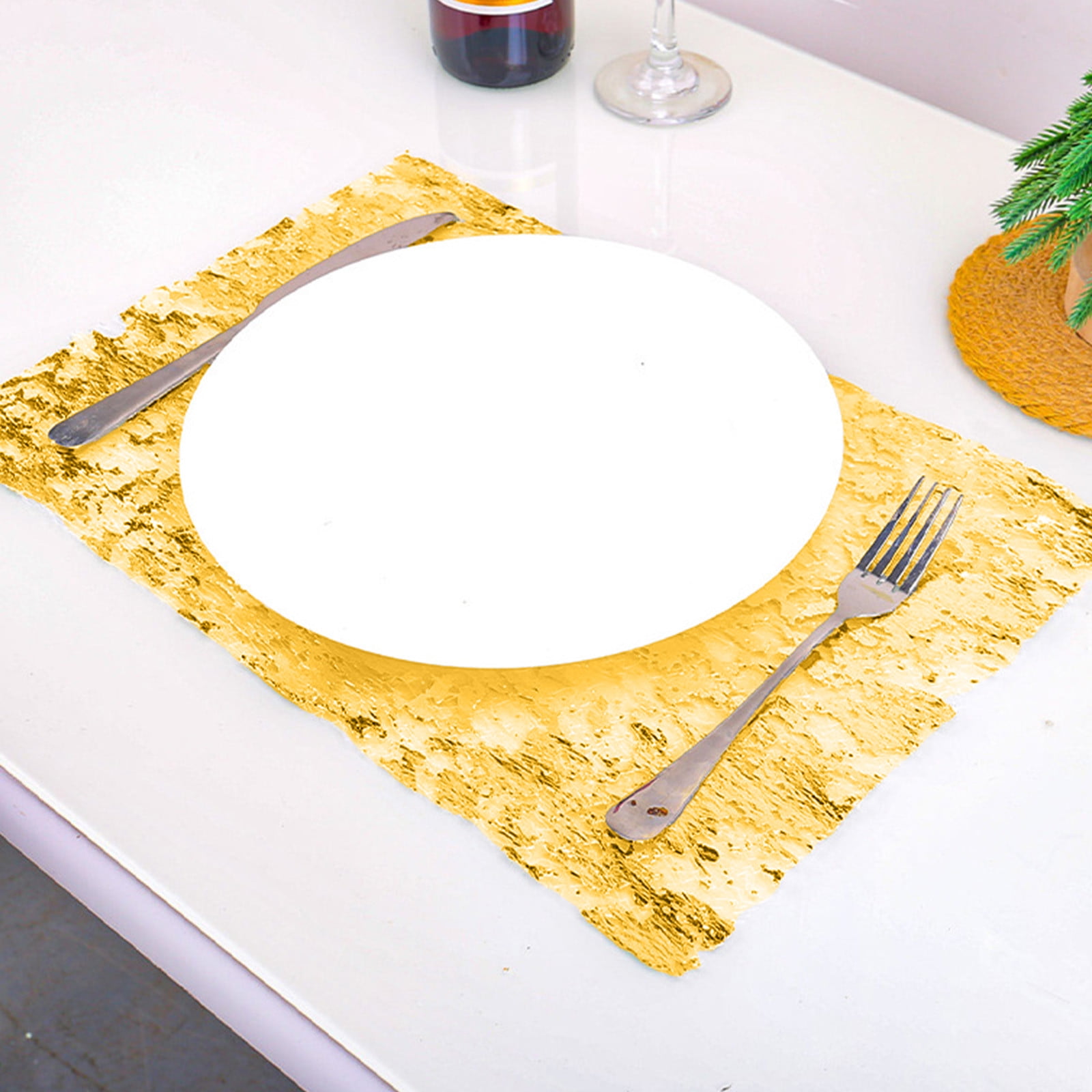 Gold Glitter Metal Mesh Table Runner Roll Table Decor For Weddings ...